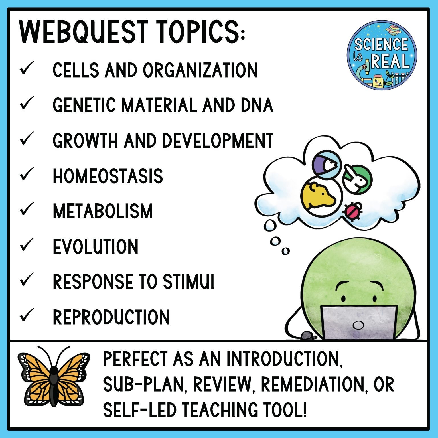 Characteristics of Life Webquest - Science is Real Education