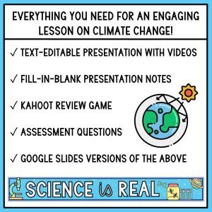 Climate Change PowerPoint with Notes, Questions, and Kahoot - Science ...