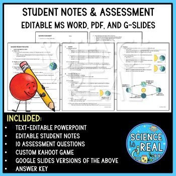 Seasons PowerPoint with Notes and Assessment - Science is Real Education