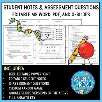 DNA PowerPoint with Notes and Assessment - Science is Real Education