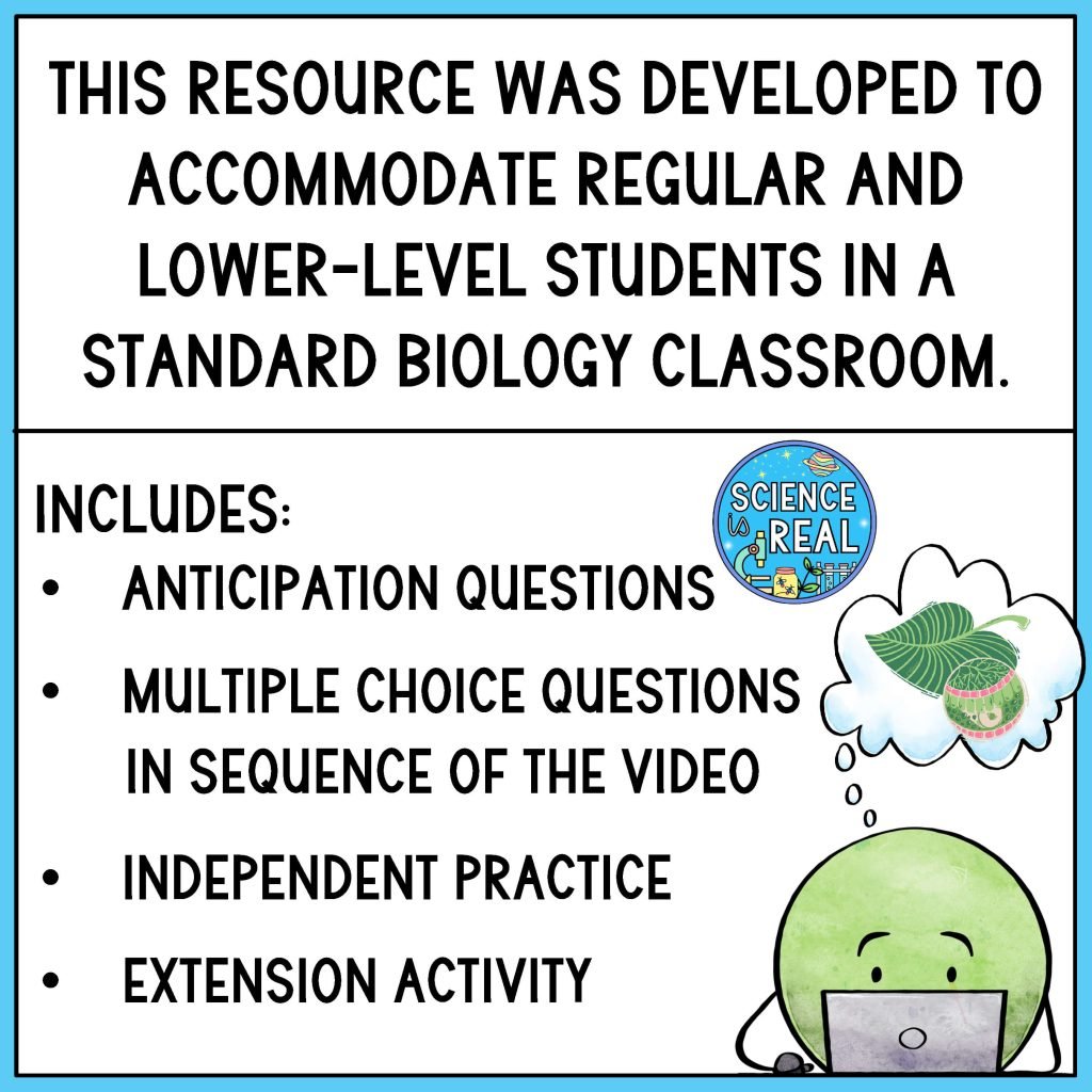 Plants Amoeba Sisters Video Handout - Science is Real Education