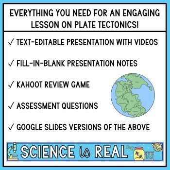 Plate Tectonics PowerPoint with Student Notes, Questions, and Kahoot ...