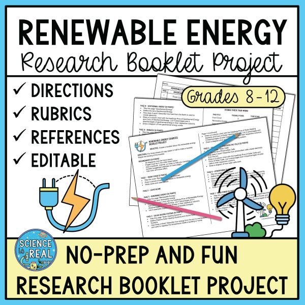 Renewable Energy Booklet Project - Science is Real Education