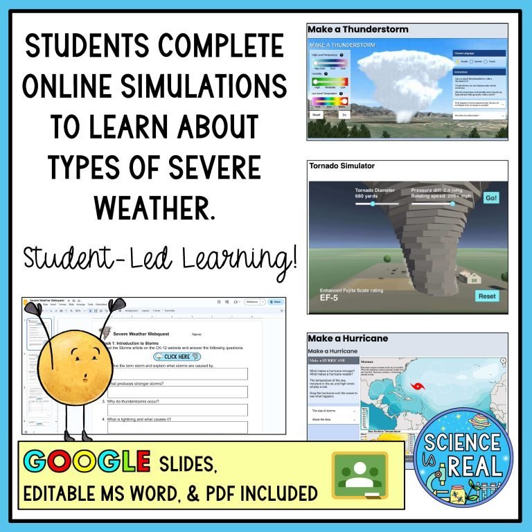 Severe Weather Webquest - Science is Real Education