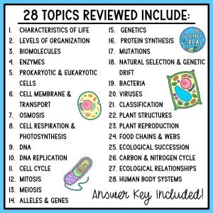 Biology Review Amoeba Sisters Video Handout - A Stroll Through the ...