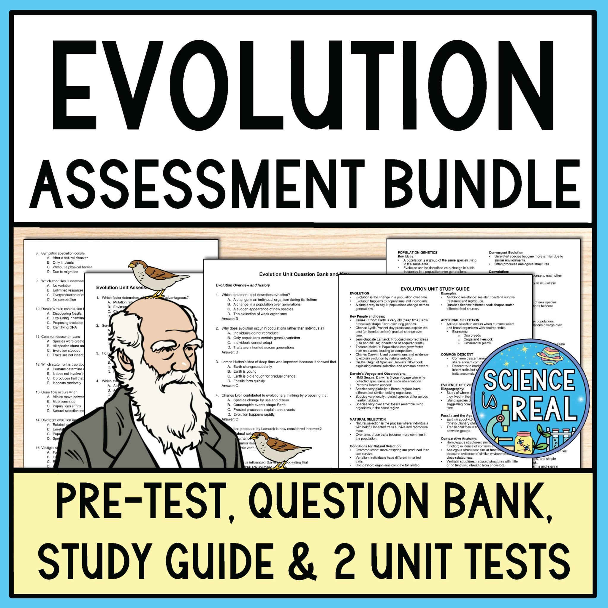 Evolution Assessments - Science is Real Education