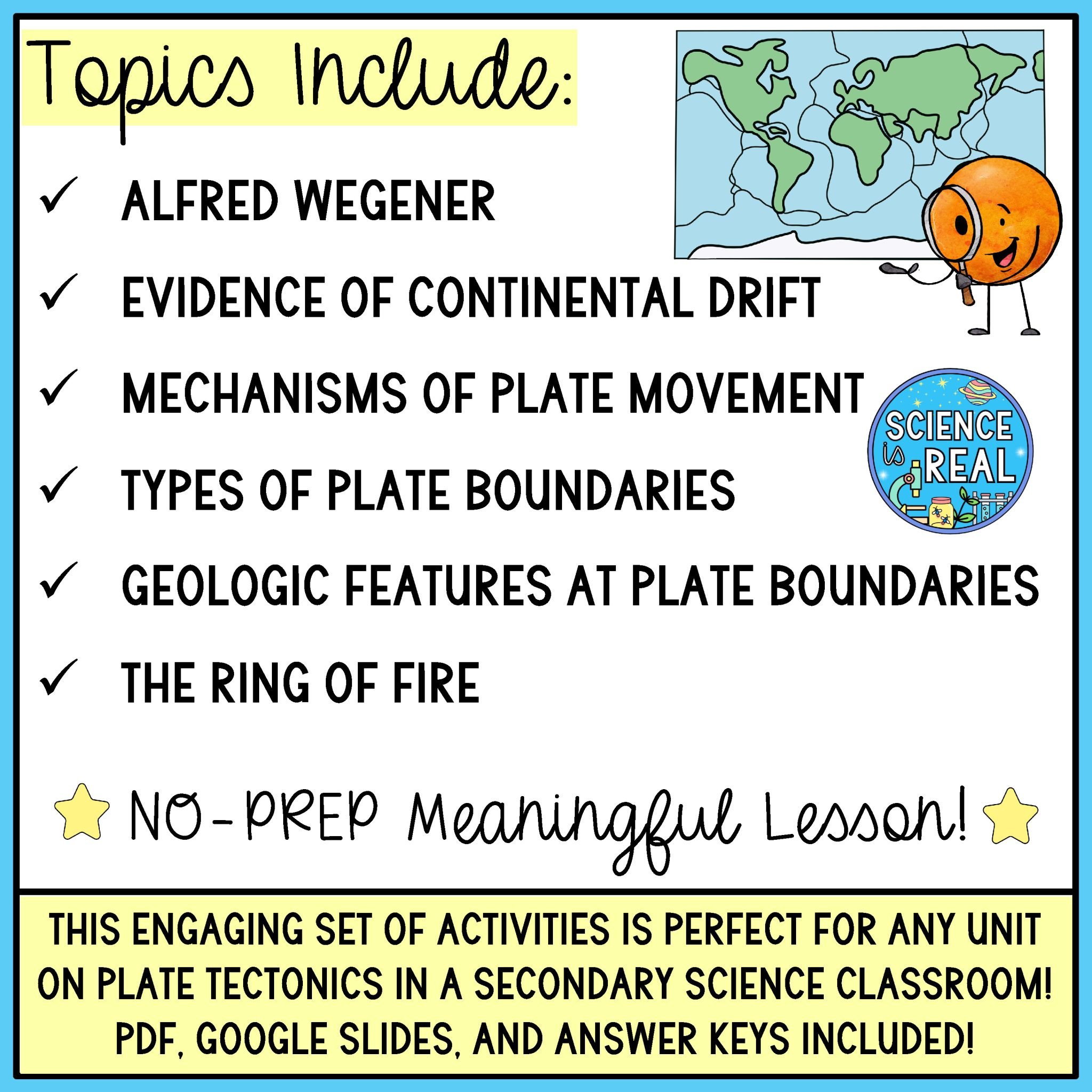 Plate Tectonics Reading Comprehension Worksheets - Science is Real ...