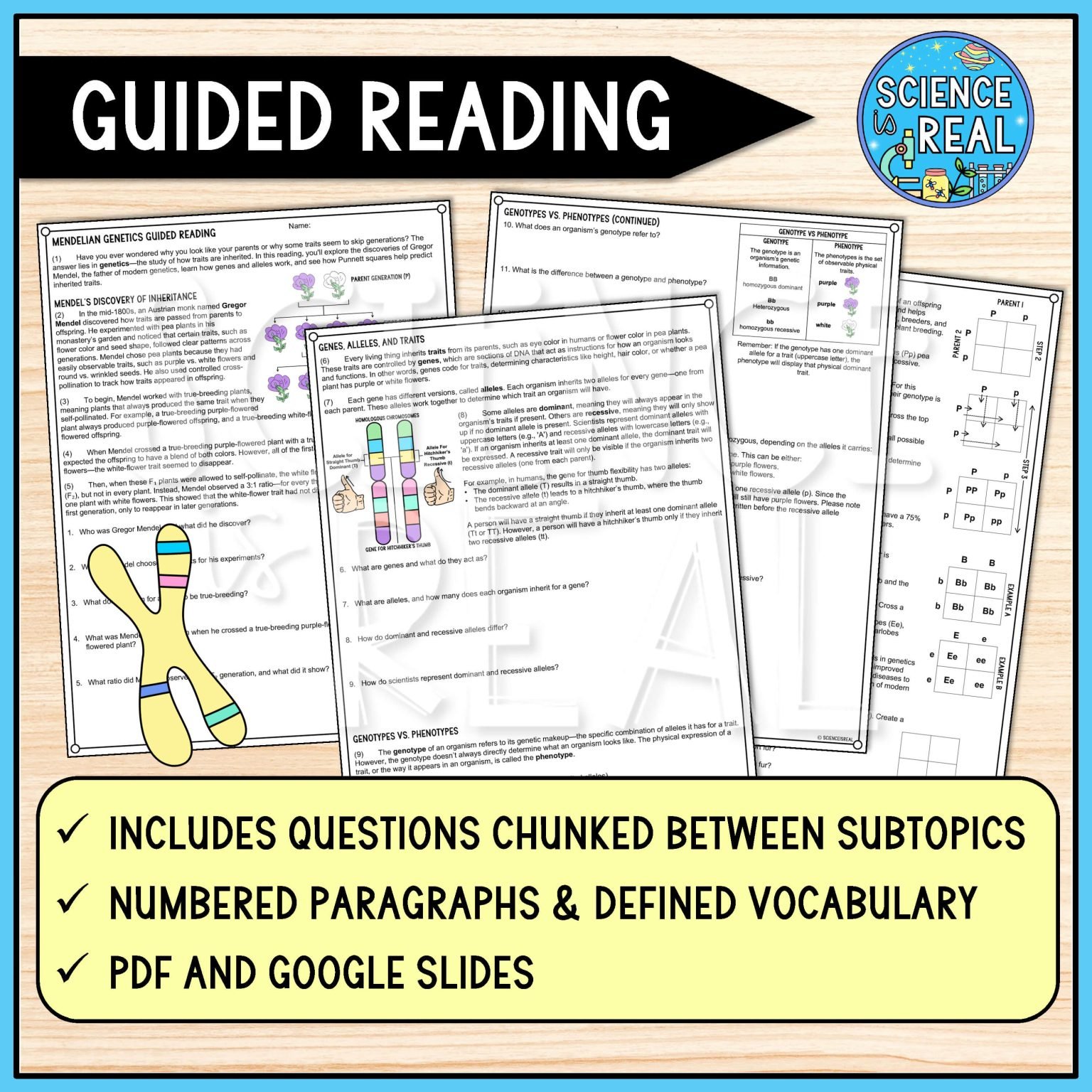 Mendelian Genetics Reading Comprehension - Science is Real Education